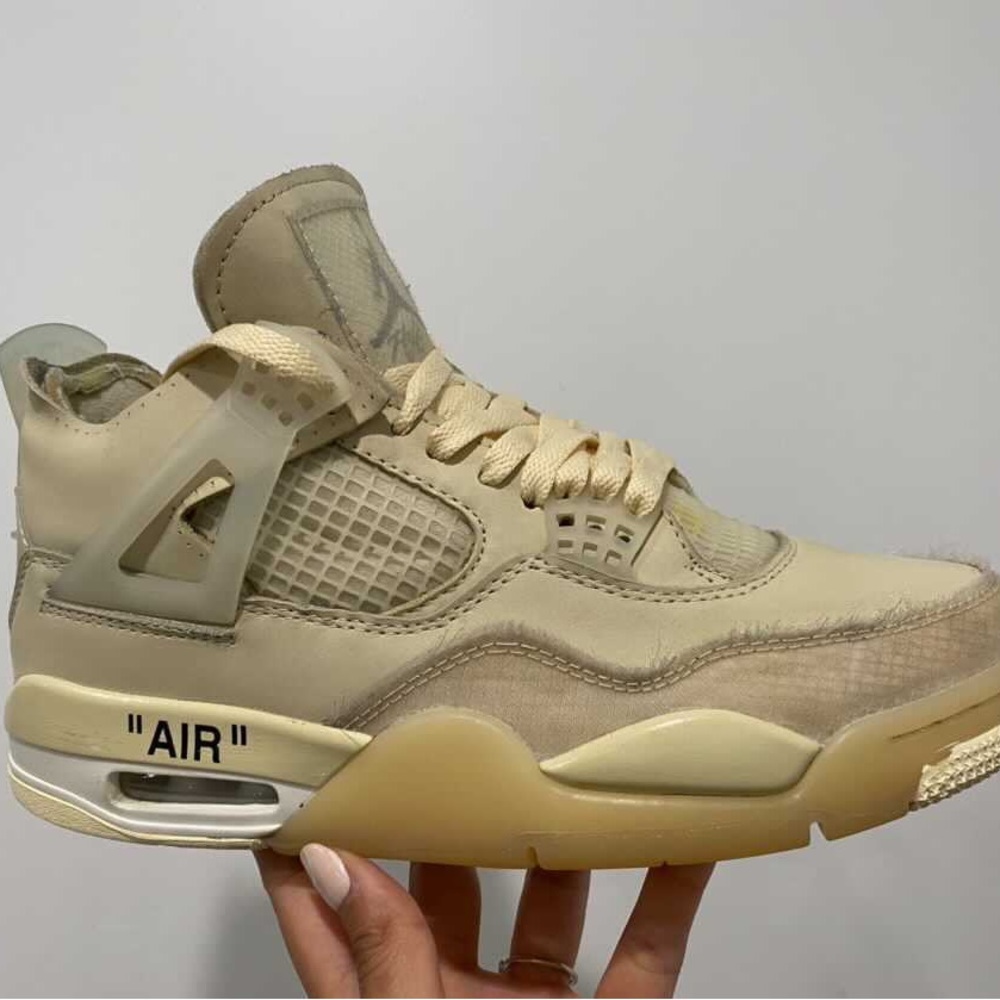 Used Jordan 4 Retro Off-White Sail - Gem